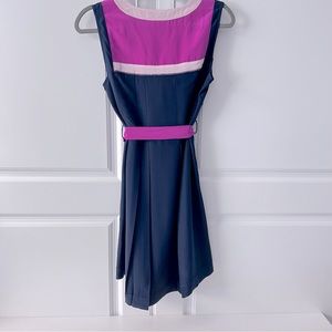 Tory Burch | Dresses | Tory Burch Angie Color Block Silk Dress | Poshmark